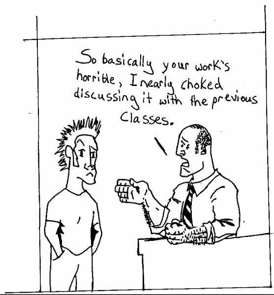 Cartoon: 'Your work's horrible' - Youth Journalism International
