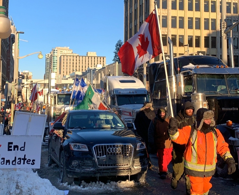 No end in sight for Canadian protest of vaccine mandates - Youth ...