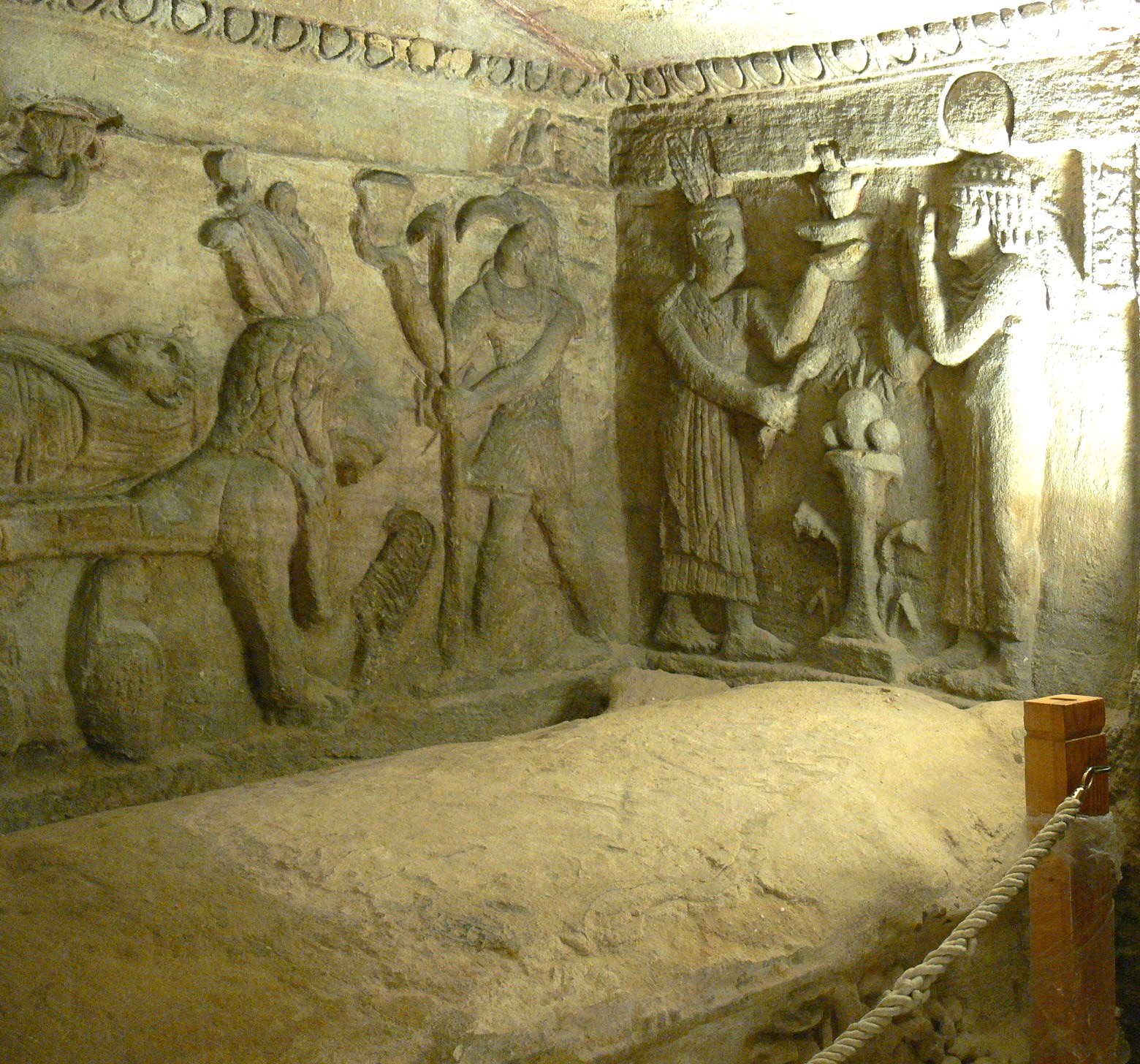 Alex, Egypt, Magnificent symbolic carvings surrounding the place where ...