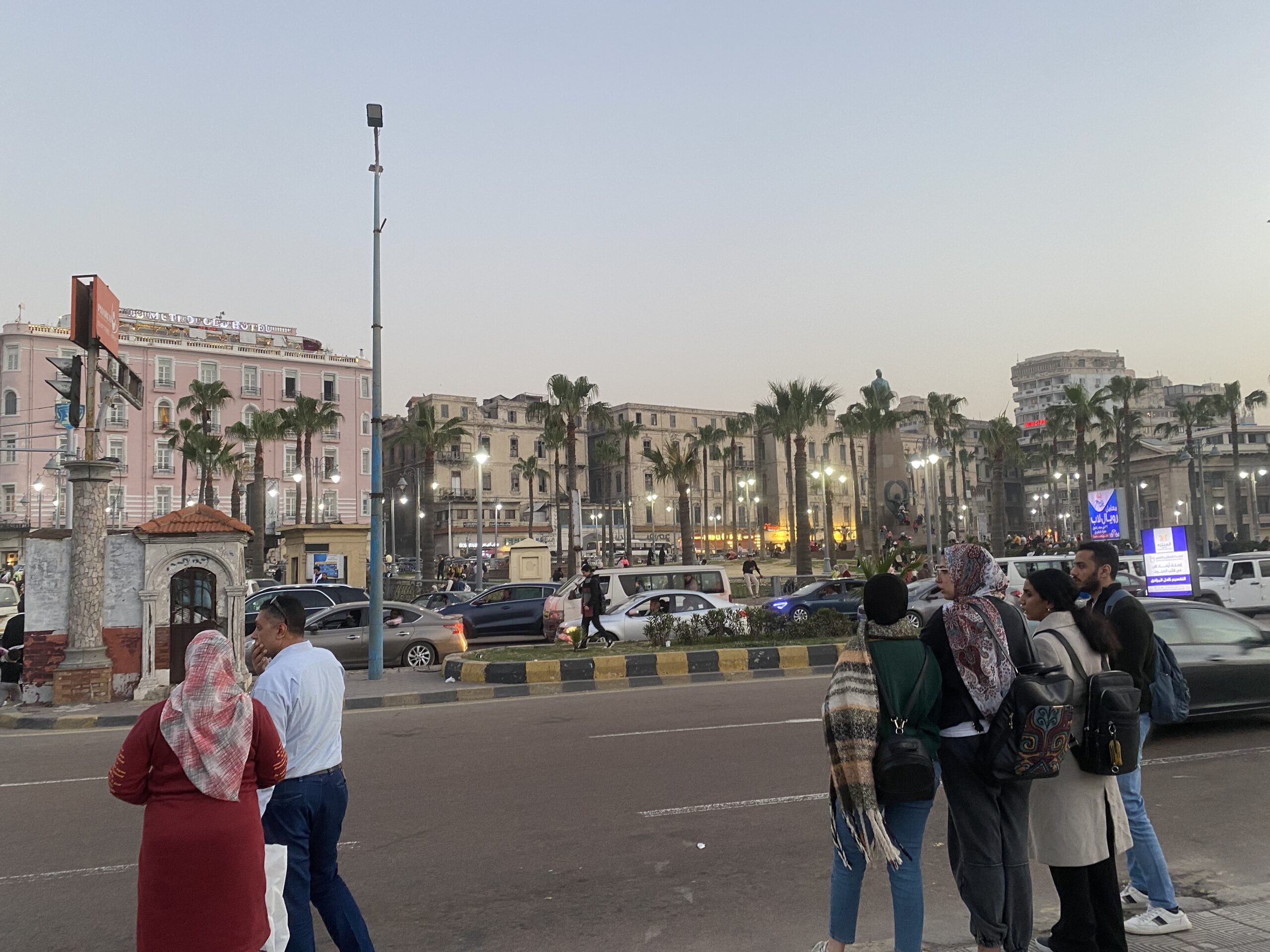 Alex, Egypt, View of the city at Al-Mansheya near the corniche, Jana ...